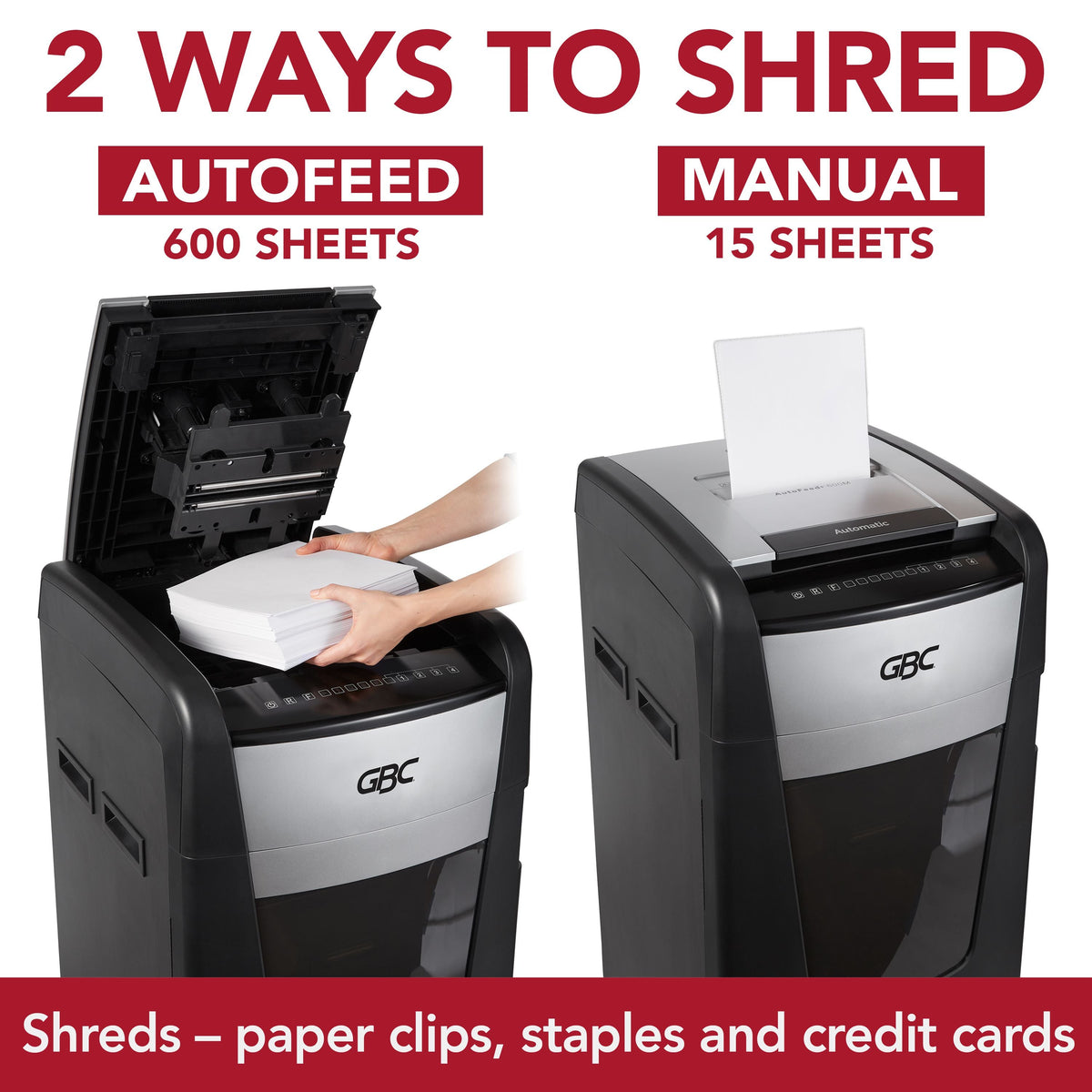 GBC 600X Office Autofeed+ Micro Cut Shredder